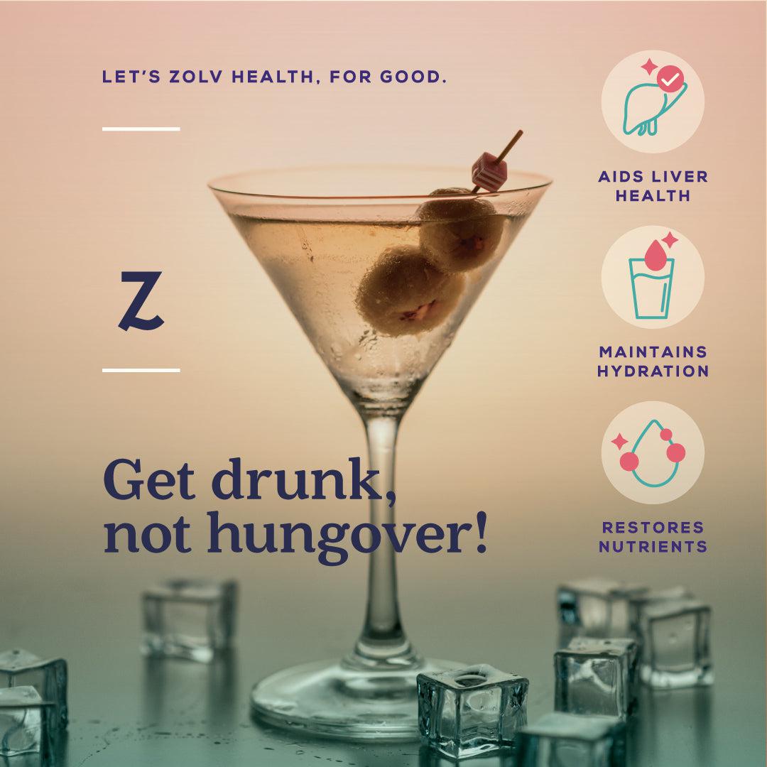 Party Pal Hangover Cure Mouth Melts - Zolv Life